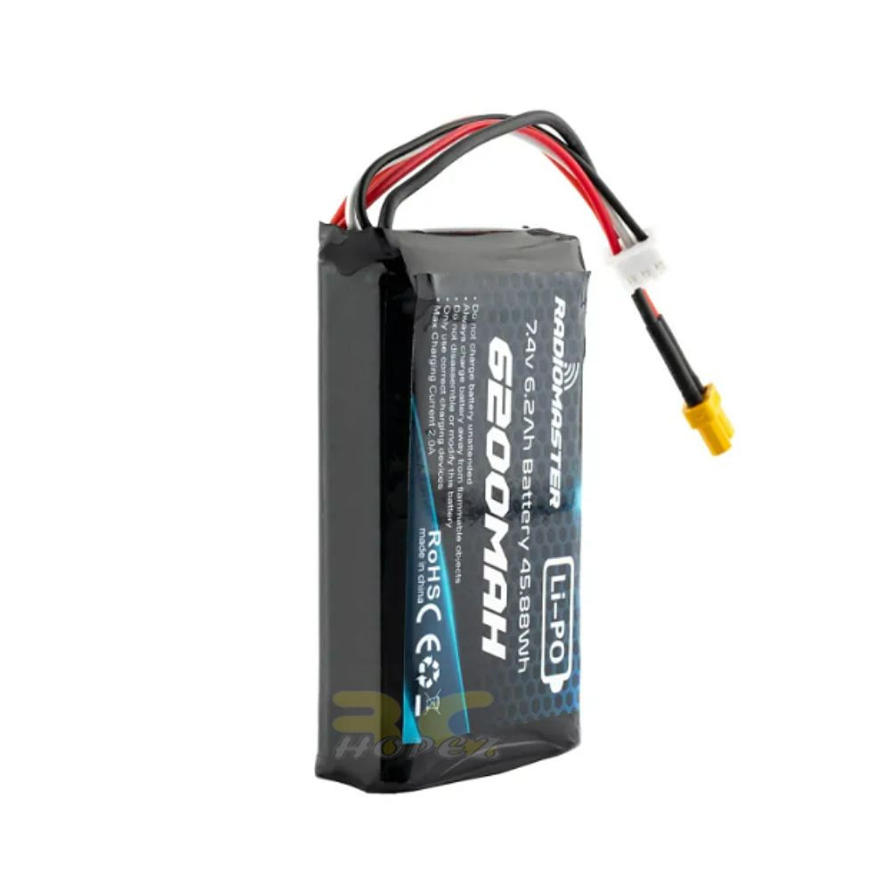 RadioMaster 6200mah 2S Lipo Transmitter Battery with XT30 Plug For ...