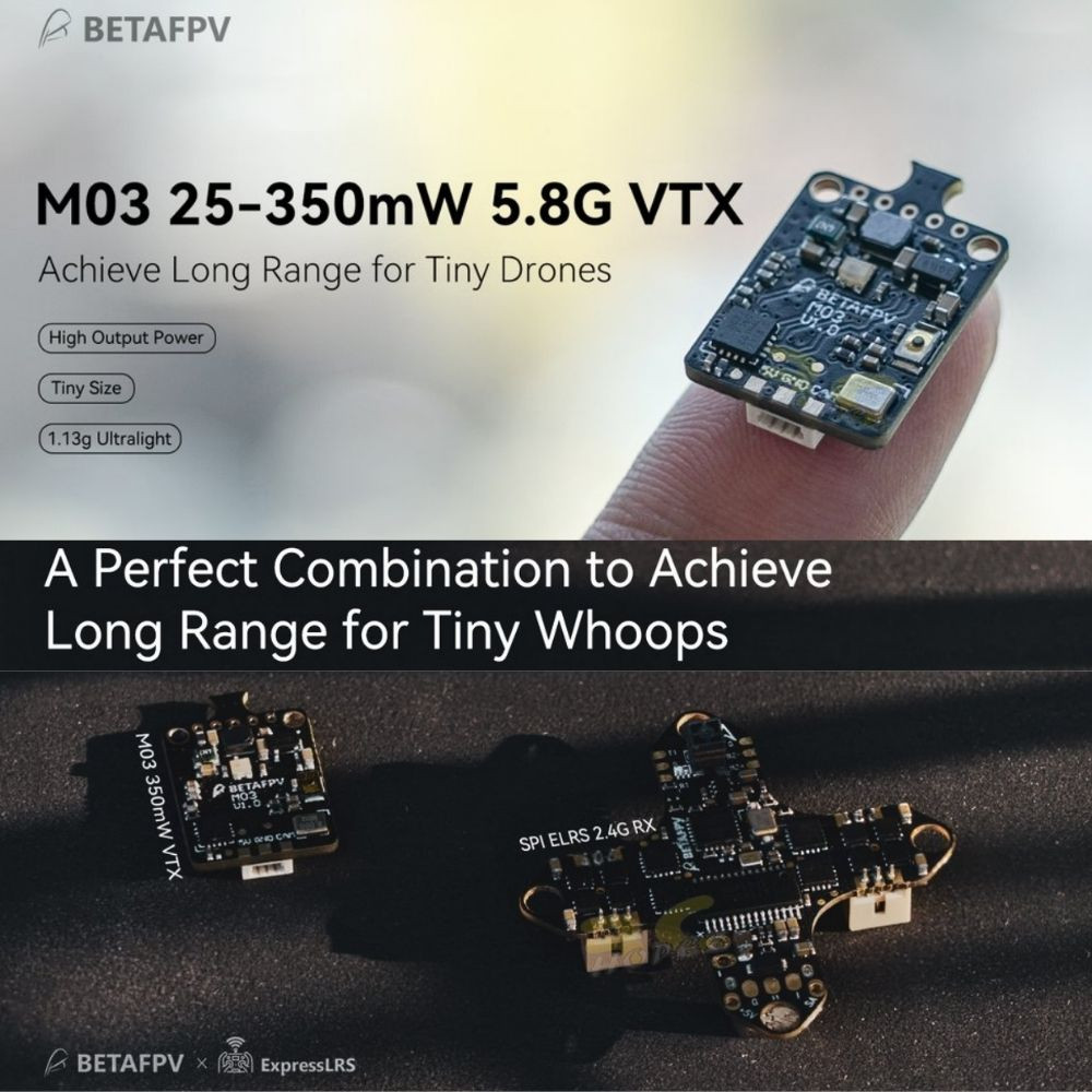 Betafpv M03 5.8G 25mW-350mW Switchable VTX For FPV Racing Drone ...