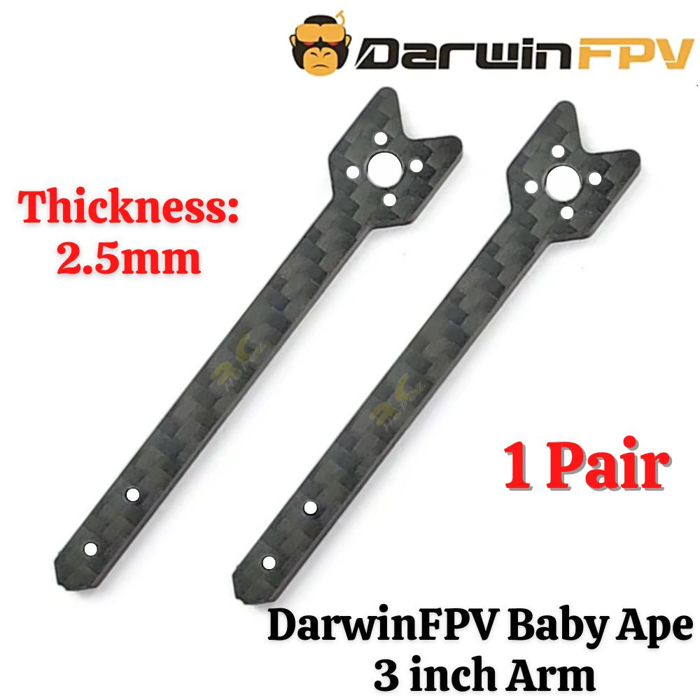 DarwinFPV Baby Ape 142mm 3 Inch Darwin Frame Kit / Darwin Arm (Optional) DW-Frame – RC HOPEZ