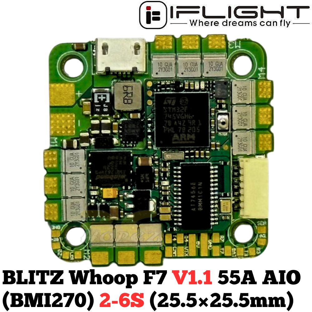iFlight BLITZ Whoop F7 V1.1 55A AIO (BMI270) 2-6S (25.5×25.5mm) MX14032 ...
