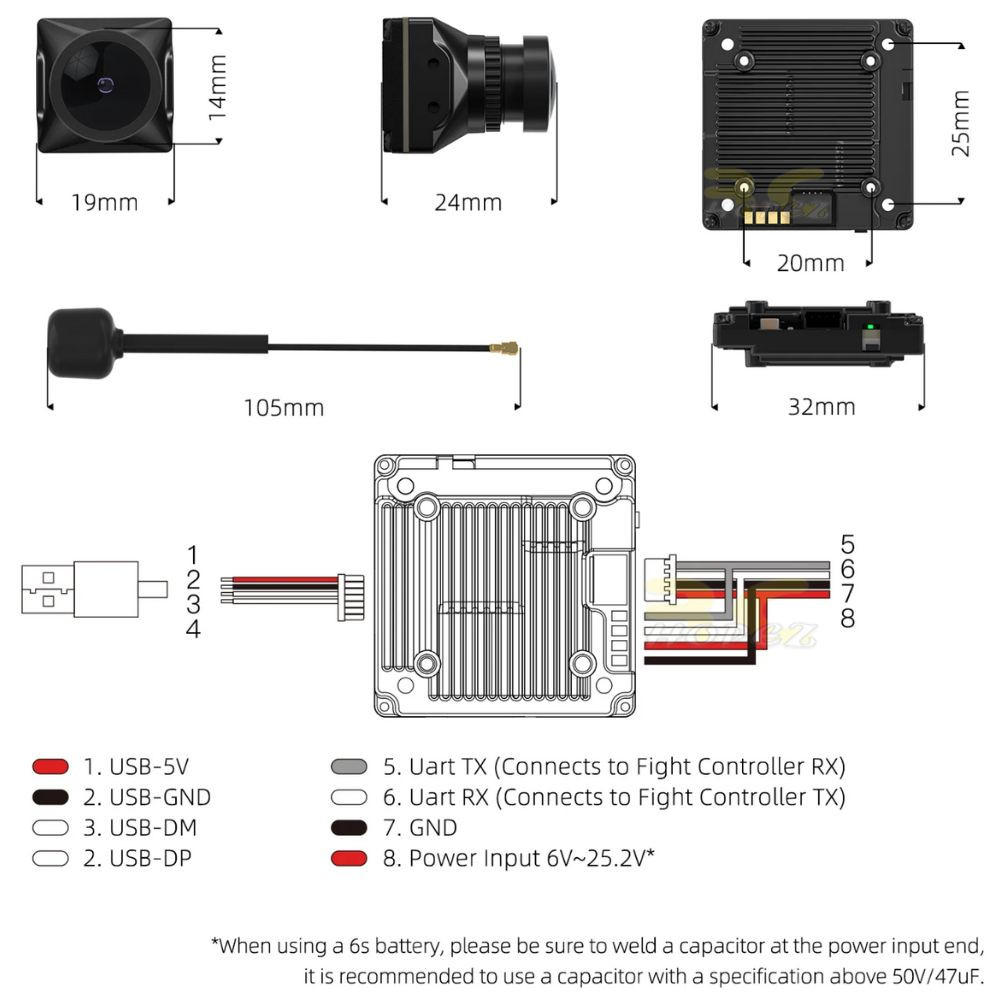 Caddx Walksnail Avatar HD Pro Camera / VTX V2 Kit 32G with Gyroflow WN ...