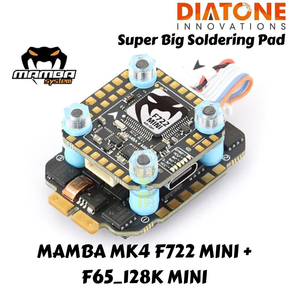Diatone MAMBA (20×20) MK4 F722 MINI + F55/F65-128K BL32 MINI ESC 6S ...