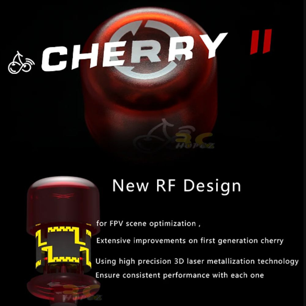 Rush Cherry V2 1.8dBi 5.8G Antenna II SMA MMCX Angle UFL Y-shape UFL ...