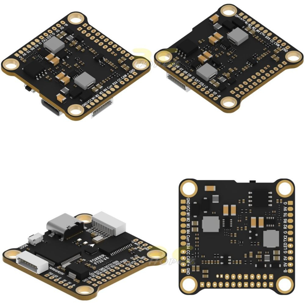 Foxeer Mini F722 V4 Flight Controller X8 DJI 30.5×30.5mm 3-6S for FPV ...