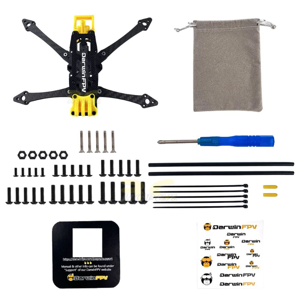 DarwinFPV FoldApe4 Frame 4 Inch Long Range Folding FPV Frame Kit / Arm ...