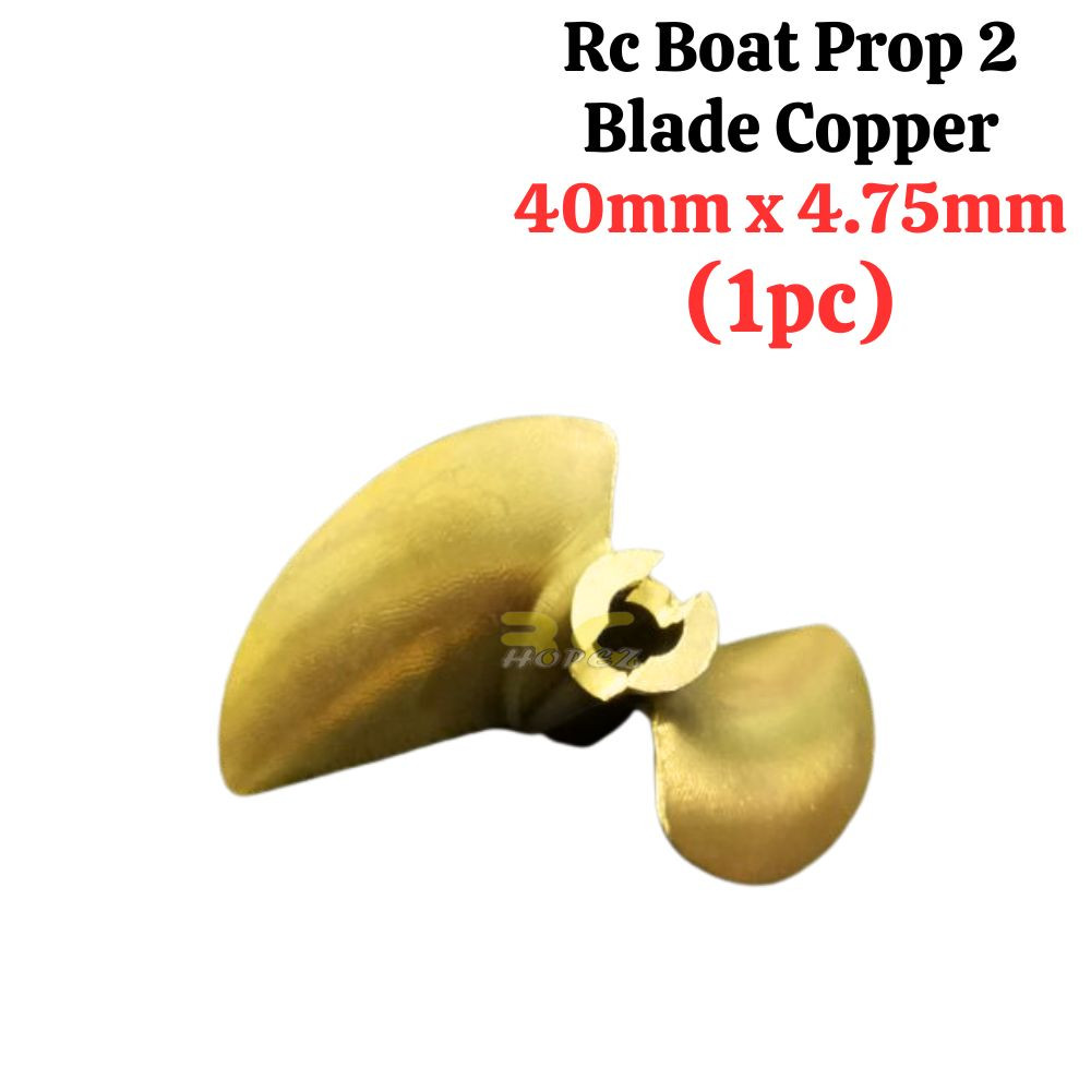 Rc Boat Prop 2 Blade Copper 40mm x 4.75mm (1pc) 440 – RC HOPEZ