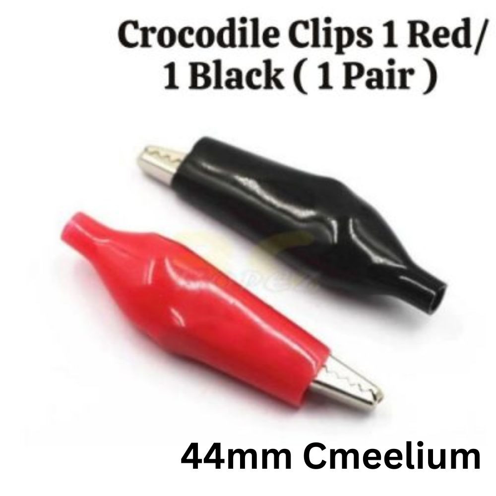 Crocodile Clips 44mm 1 Red/ 1 Black ( 1 Pair ) CRCLPR – RC HOPEZ