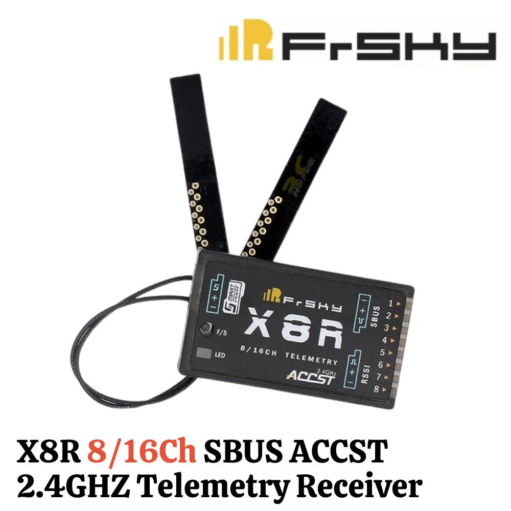 Frsky X8R 8/16Ch S.BUS ACCST 2.4GHZ Telemetry Receiver W/Smart Port GZ-X8R – RC HOPEZ