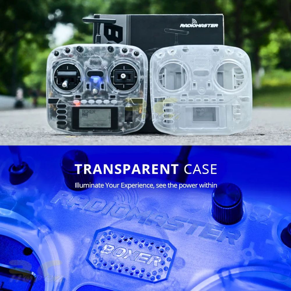 RadioMaster Boxer Shell Set – Transparent TX-BXR-0021 – RC HOPEZ