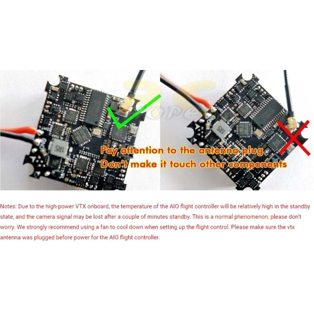 Happymodel ELRS F4 2G4 V3.3 AIO 5in1 Flight controller built-in SPI 2.4GHz ELRS RX HPF4-2G4 – RC ...