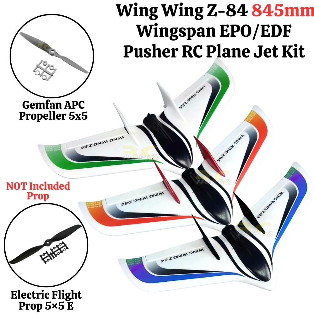 Pusher RC Plane Jet Kit Zeta Wing Wing Z-84 845mm Wingspan EPO/EDF ...