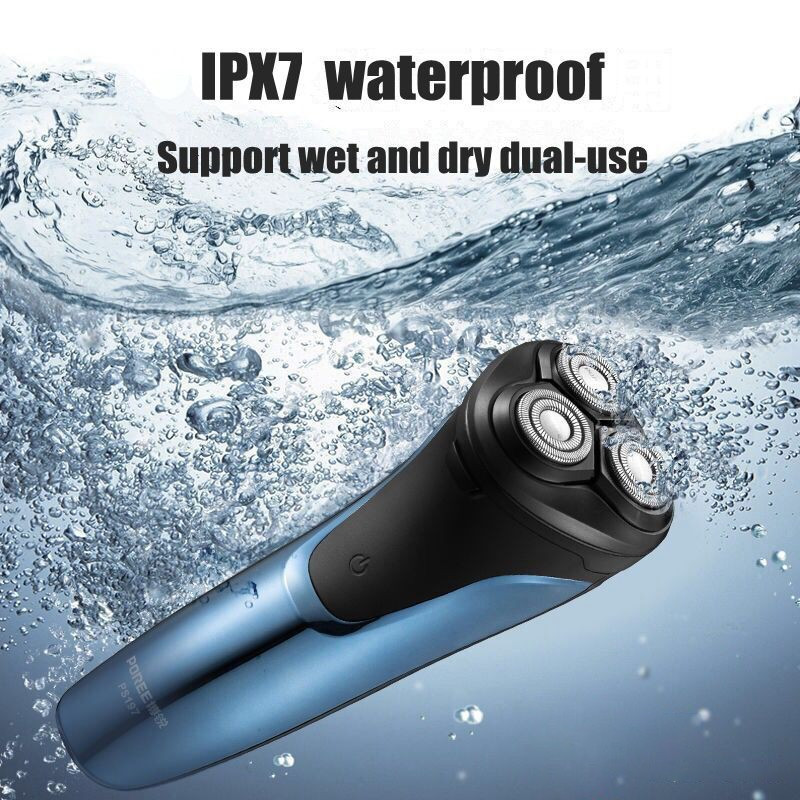 POREE Wet/Dry Electric Shaver PS197 | Washable Intelligent Display USB ...