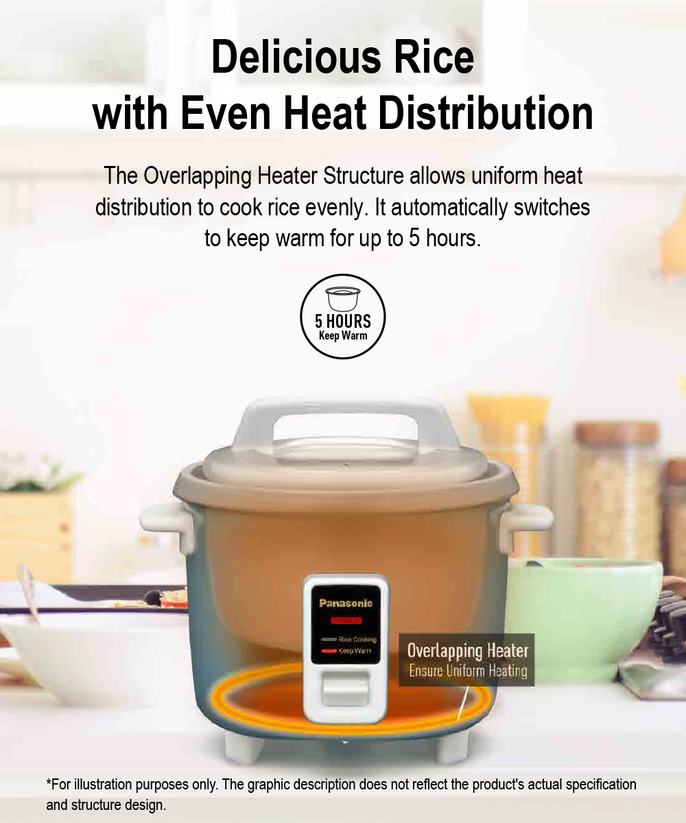 PANASONIC 1L Conventional Rice Cooker SR-Y10G (Random Color) | Rust ...