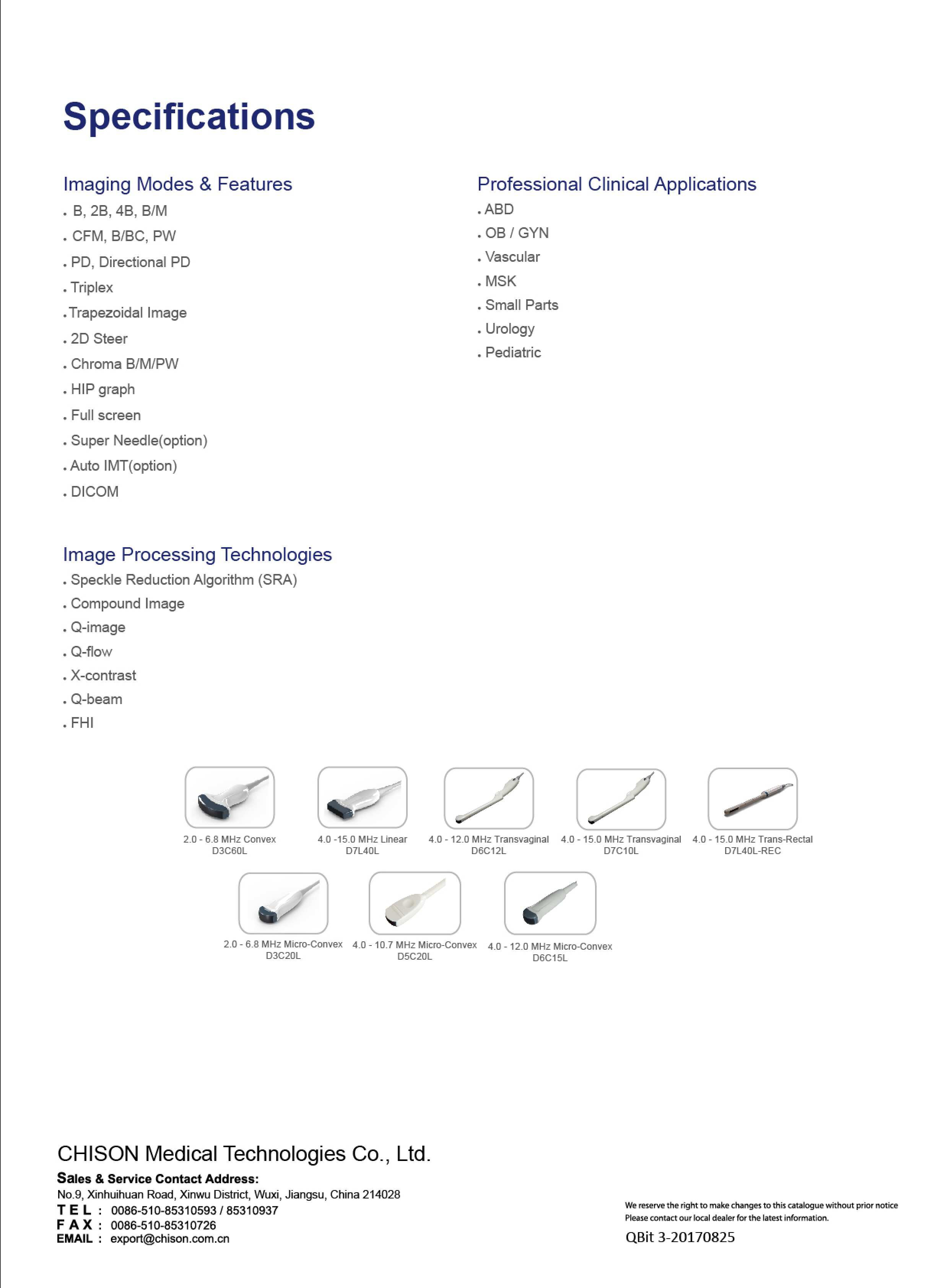 CHISON QBIT 3 ULTRASOUND – Ihbhealthcare.com