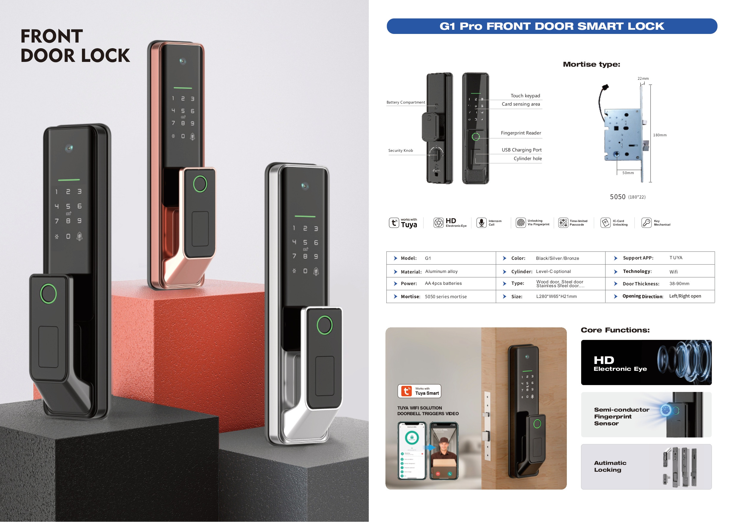 FH Smart Lock Catalog Tuya Smart Lock TT-Lock Smart Lock - Pepper Spray ...