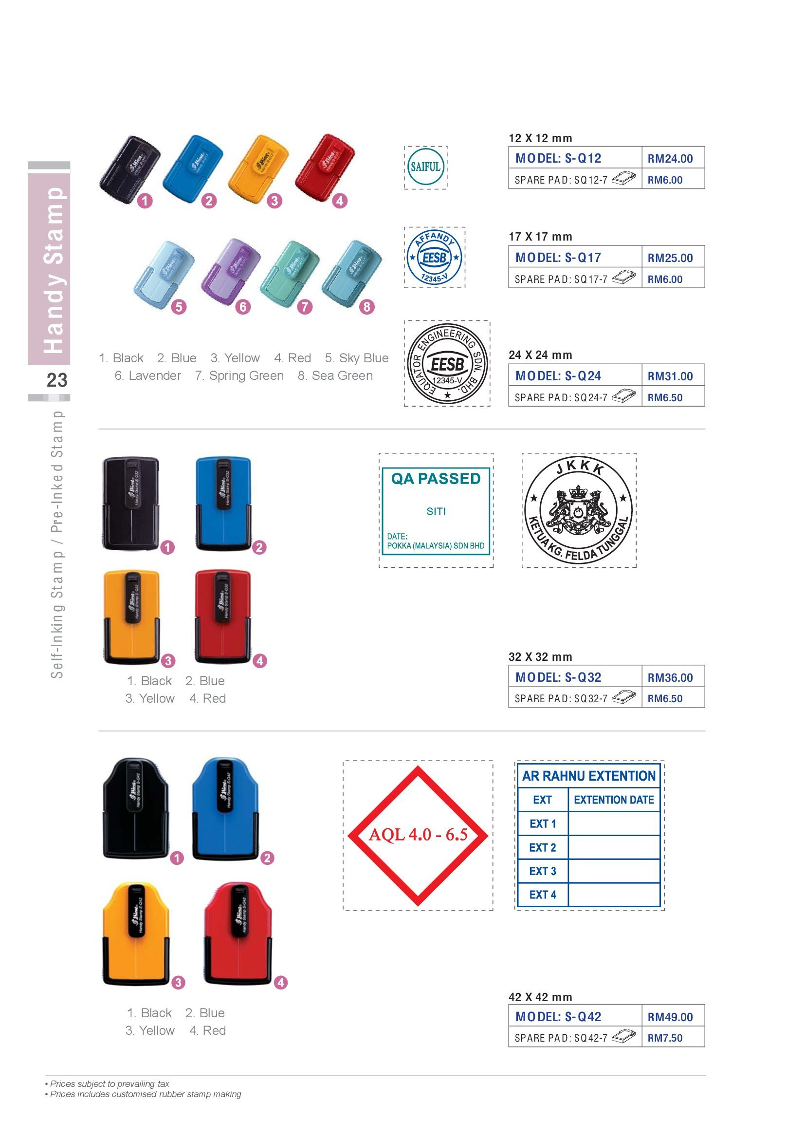 Shiny S-853 Black Ink Printer Line Self Inking Stamp SHY-S853-BK - Pepper Spray Malaysia ...