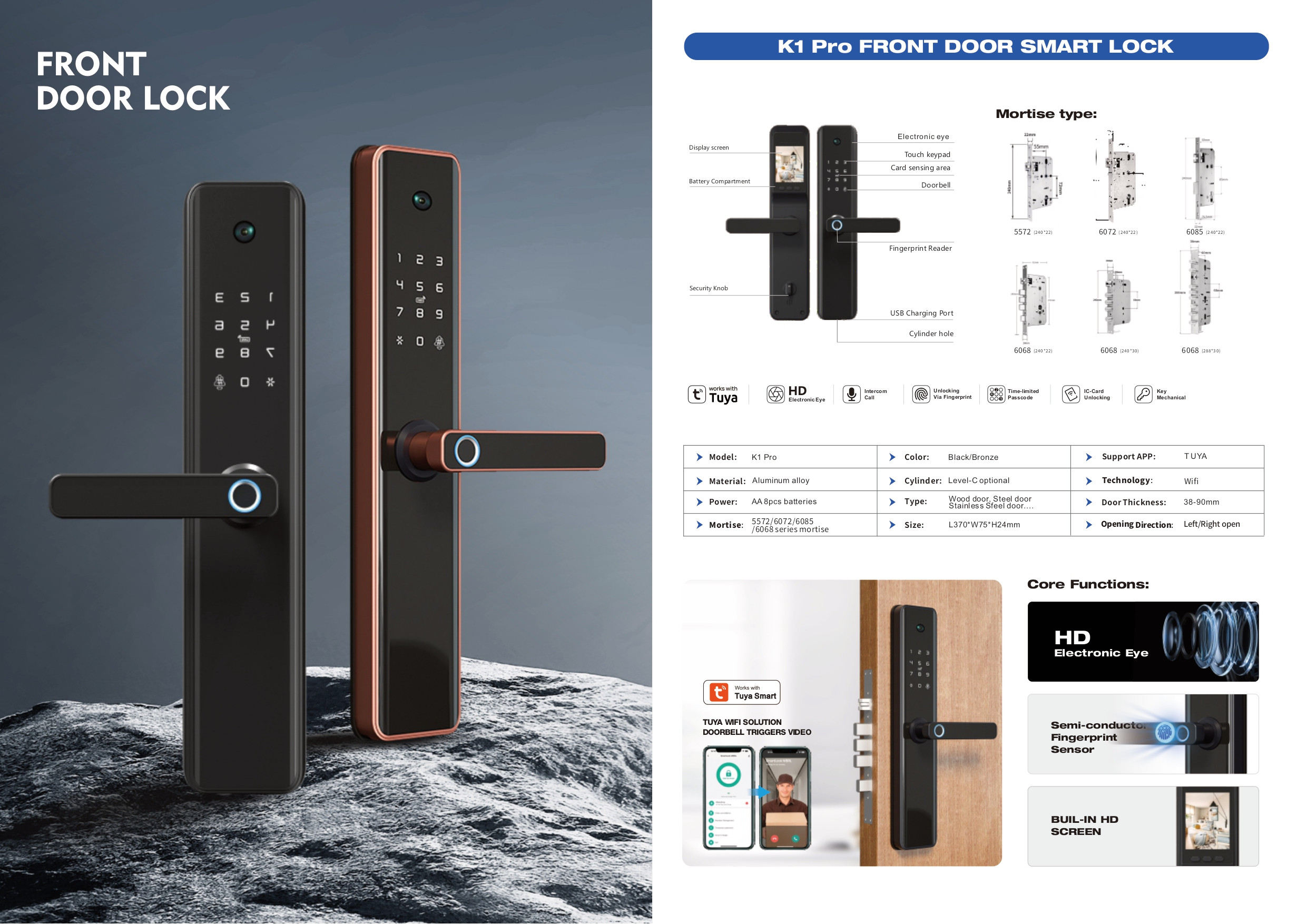 FH Smart Lock Catalog Tuya Smart Lock TT-Lock Smart Lock - Pepper Spray ...