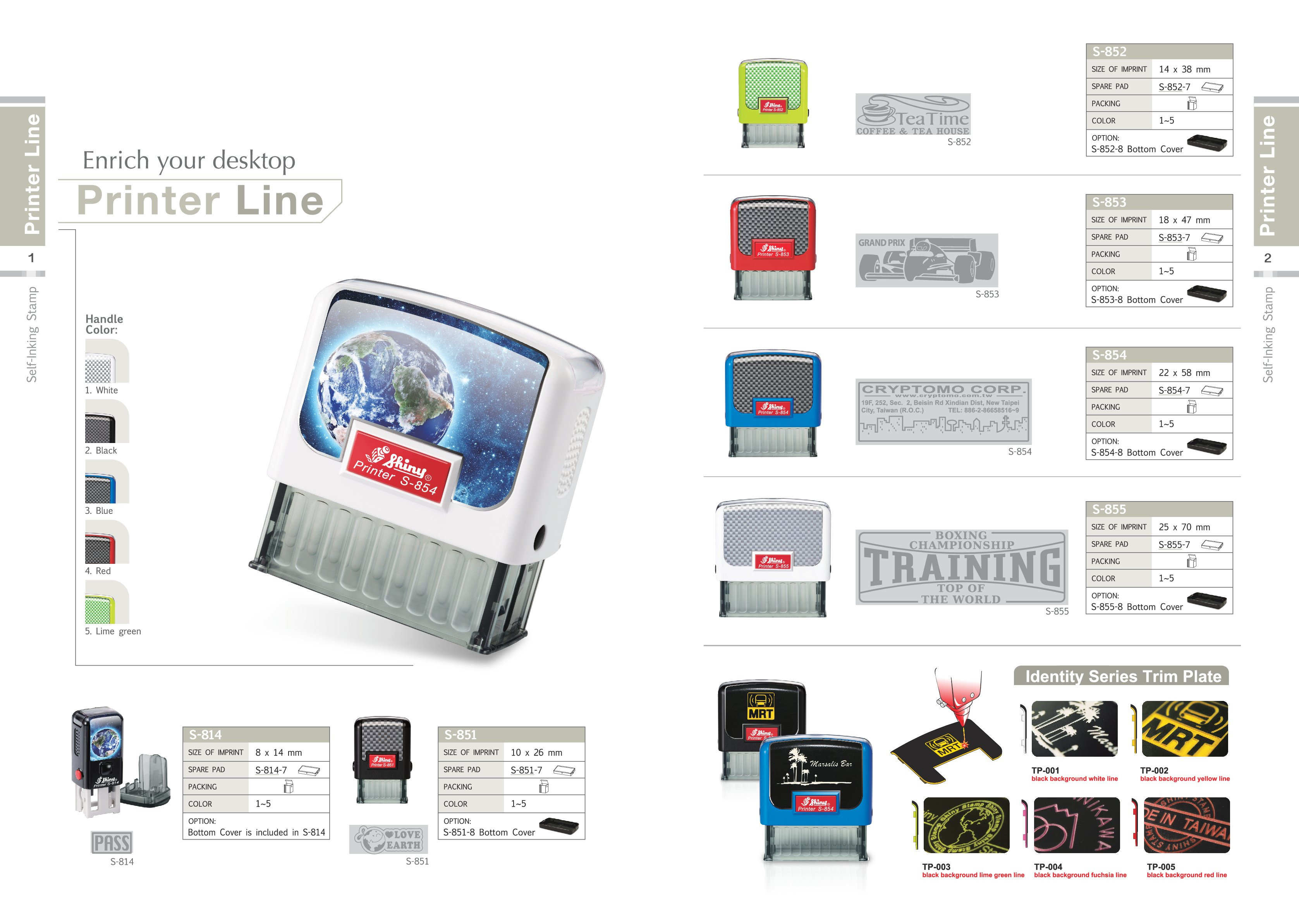 Shiny S831 Self-inking Blue / Black Stamp - Pepper Spray Malaysia ...