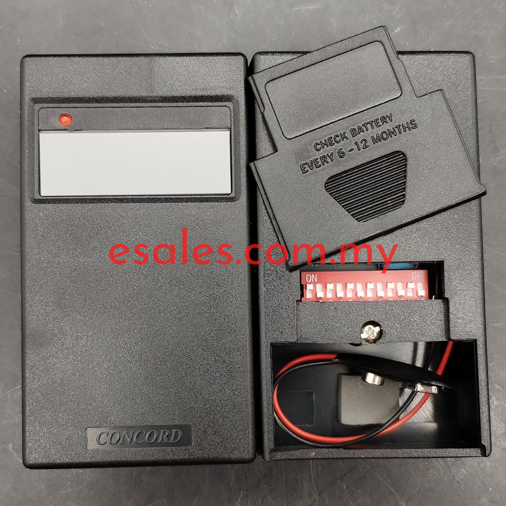 Concord Auto Gate Remote Control w/o 9v Battery - Pepper Spray Malaysia ...