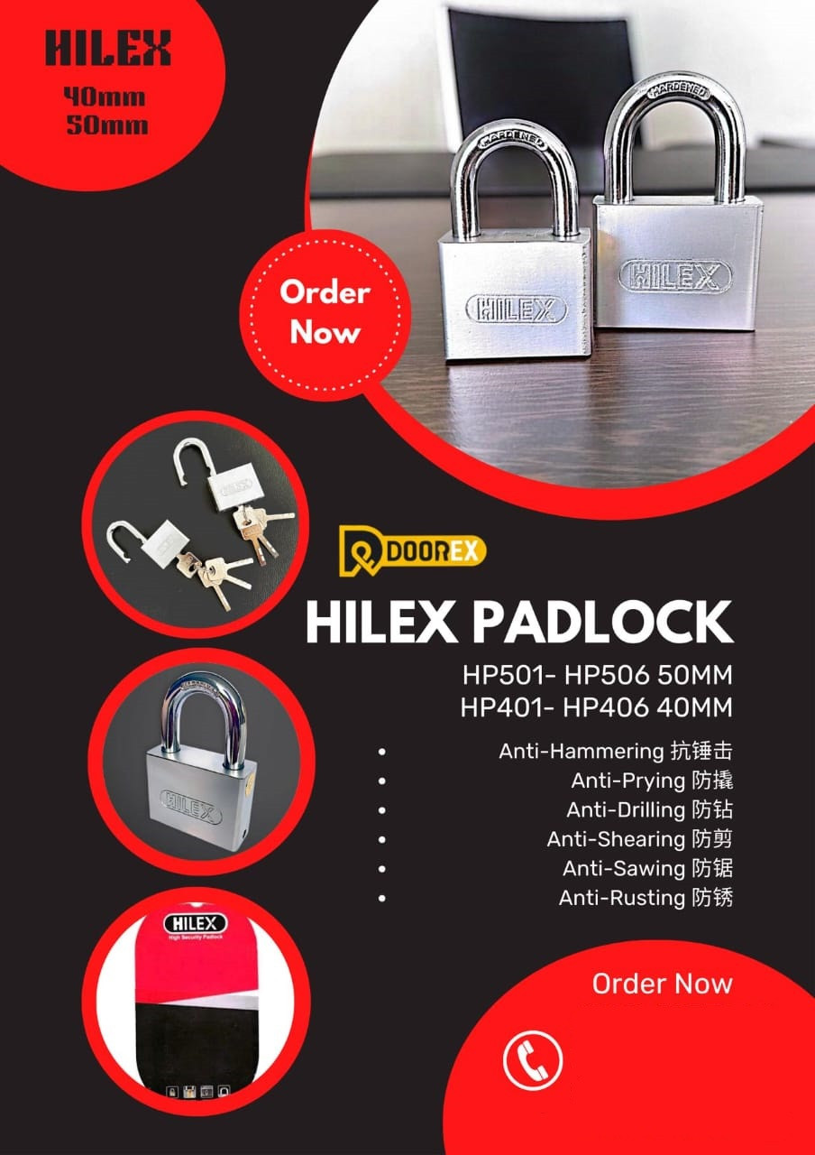 HILEX HP404 Padlock - Pepper Spray Malaysia- Personal Safety Products ...