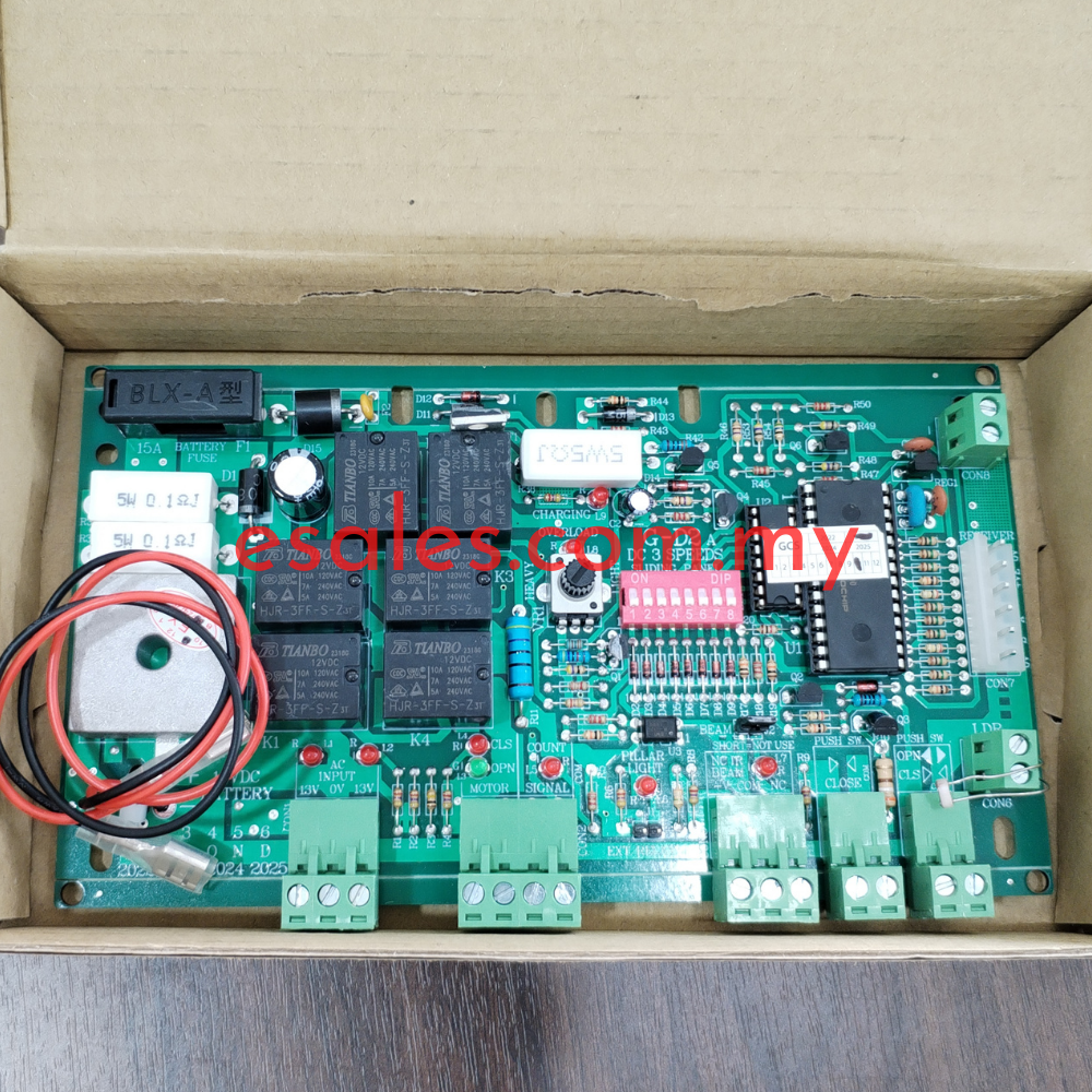 Auto Gate Receiver GD2 Counter 3 Speed DC Sliding Board c/w Lightning ...