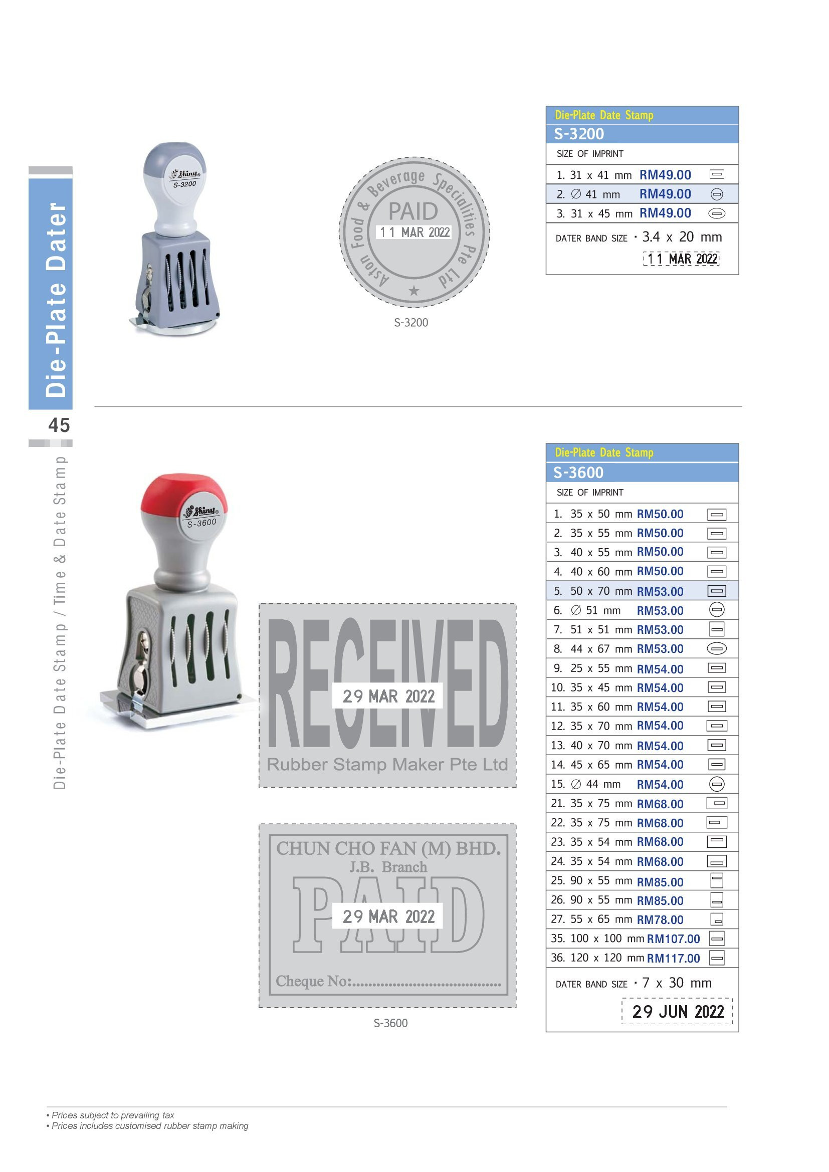 Shiny S-853 Black Ink Printer Line Self Inking Stamp SHY-S853-BK - Pepper Spray Malaysia ...