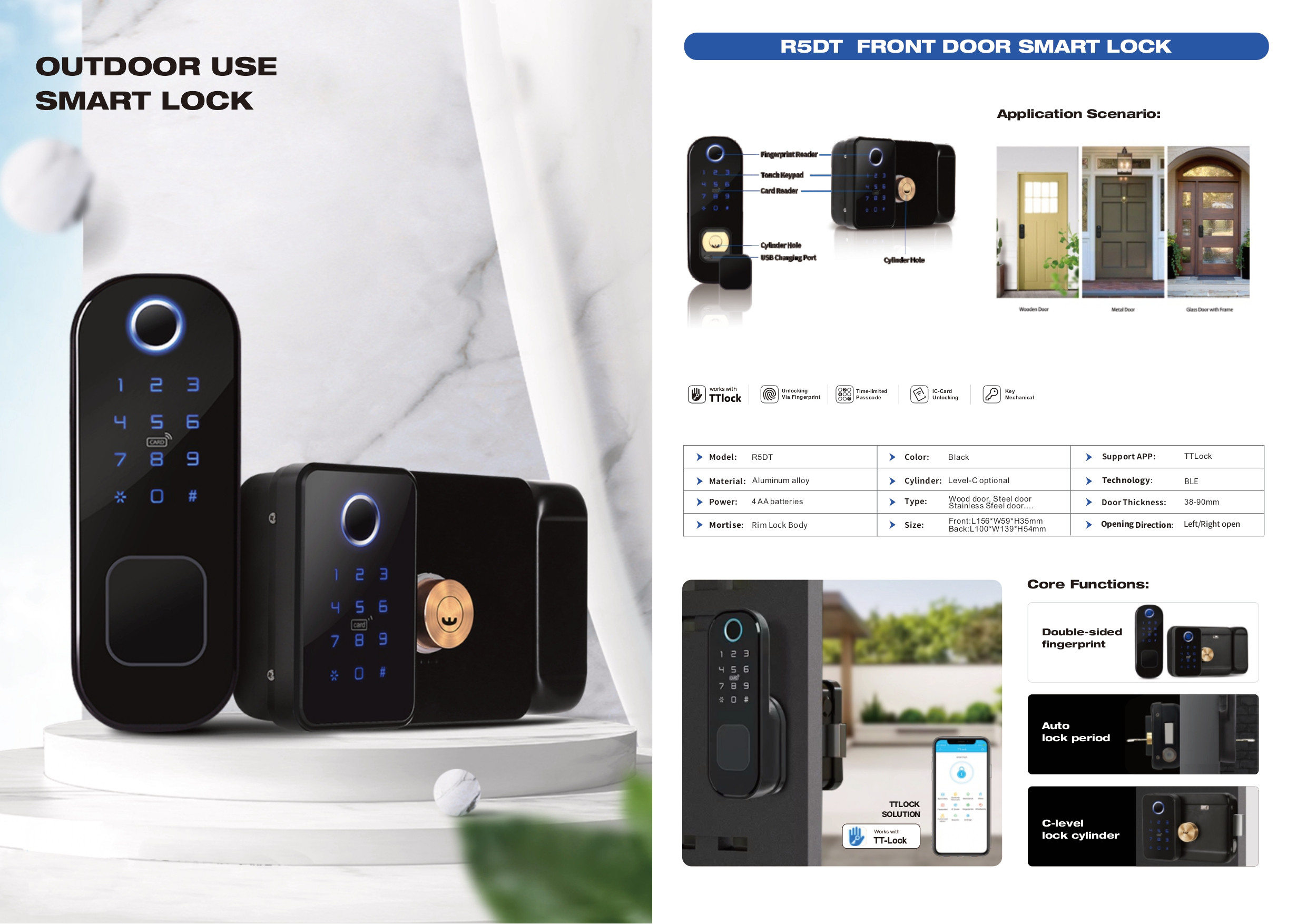 FH Smart Lock Catalog Tuya Smart Lock TT-Lock Smart Lock - Pepper Spray ...