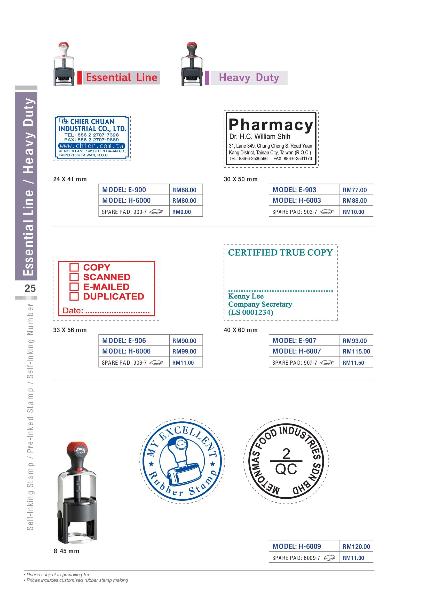 Shiny S-853 Black Ink Printer Line Self Inking Stamp SHY-S853-BK - Pepper Spray Malaysia ...