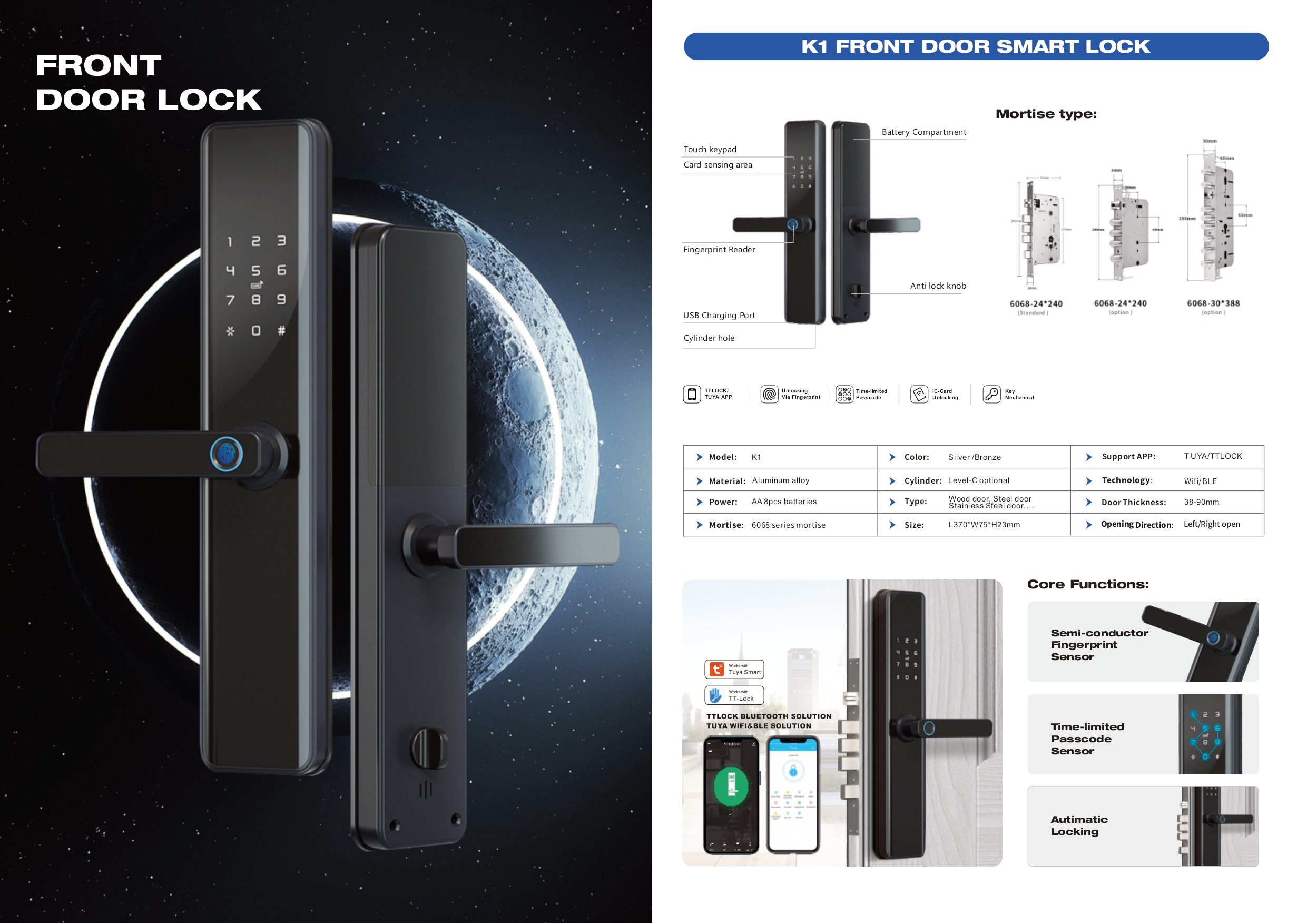 FH Smart Lock Catalog Tuya Smart Lock TT-Lock Smart Lock - Pepper Spray ...